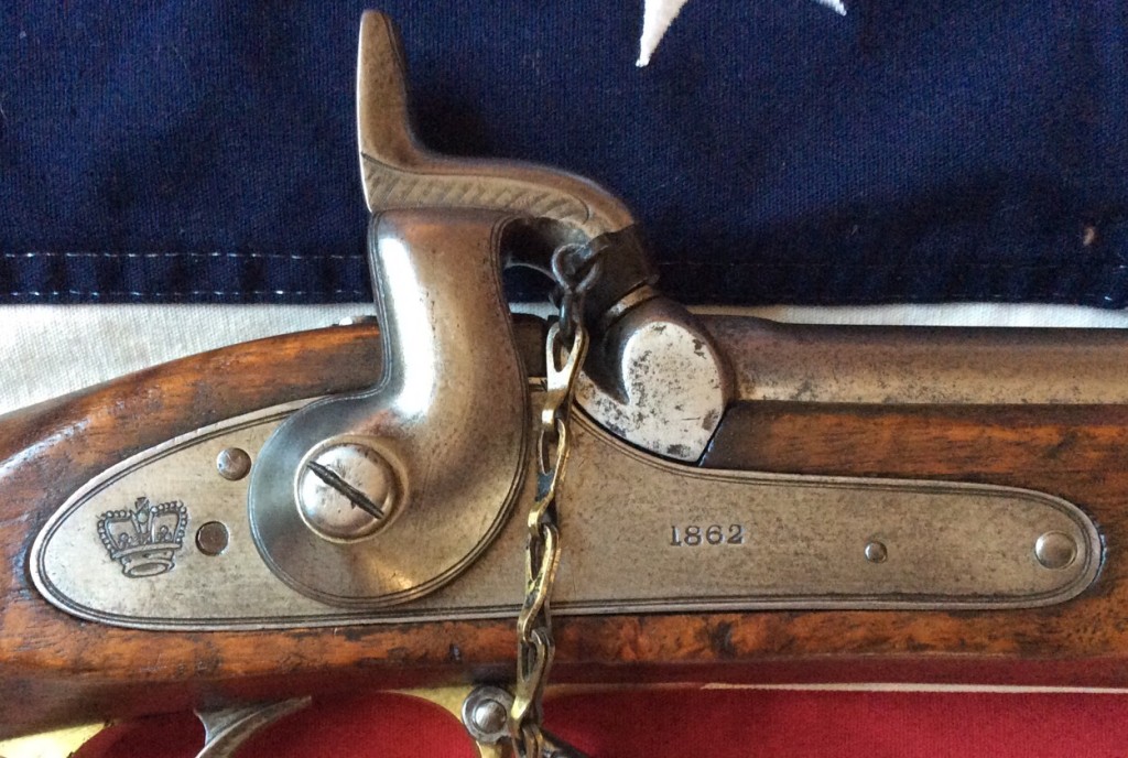P – 1853 Type III British Enfield, 1862 Lock Plate | Civil War Arsenal